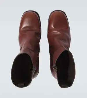 Prada Leather Ankle Boots