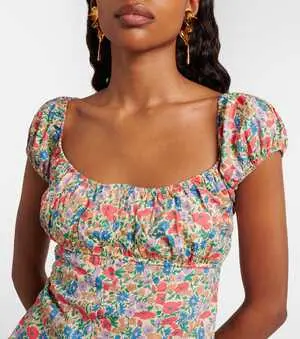 MONTCE Millie Floral Cotton Top - Multicoloured