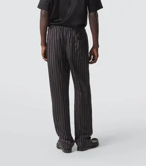 Dries Van Noten Mid-rise Straight Pants - Blue