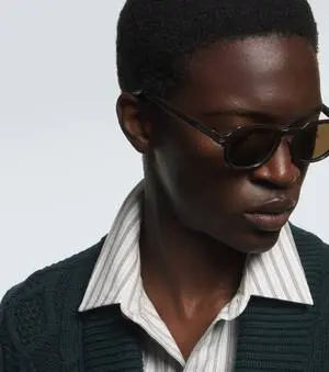 Zegna Round Frame Sunglasses