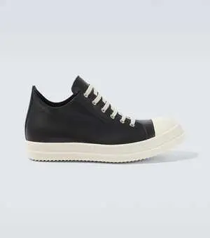 Rick Owens Leather Low-top Sneakers