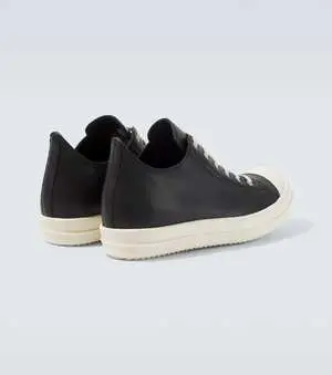 Rick Owens Leather Low-top Sneakers
