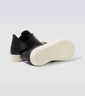 Rick Owens Leather Low-top Sneakers