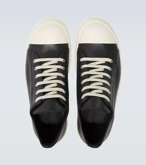 Rick Owens Leather Low-top Sneakers