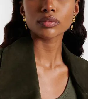 Saint Laurent Cherry Drop Earrings - Gold