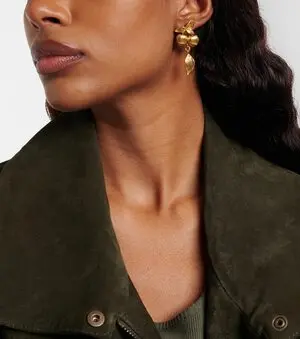 Saint Laurent Cherry Drop Earrings - Gold