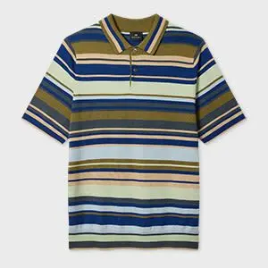 Men's Multi-coloured Piqué Polo Shirts