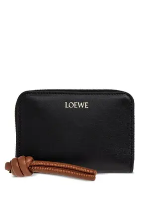 Loewe Knot Leather Coin Purse - Black