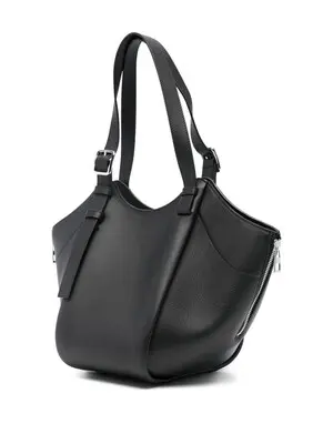 Loewe Hammock Leather Tote Bag - Black