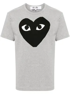 Play Comme Des Garcon Cotton T-shirt - Grey