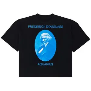 Goat Frederick Douglass Aquarius T-shirt - Black