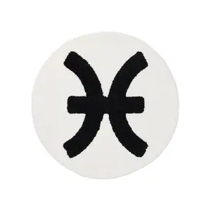Goat X Gallery 1950 Horoscope Pisces Rug - White