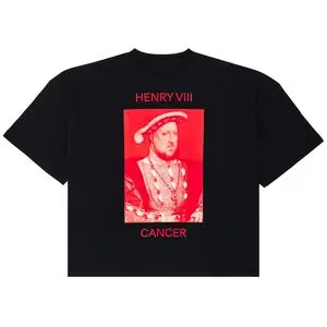Goat Henry Viii Graphic Tee - Black
