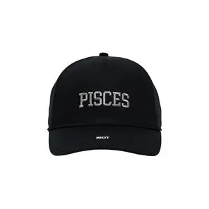 Goat Horoscope Pisces Riot Cap - Black