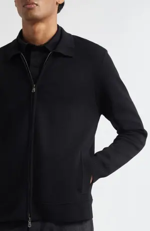 Sunspel Merino Wool Zip Cardigan
