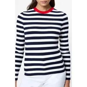 French Connection Esmae Stripe Rib Top