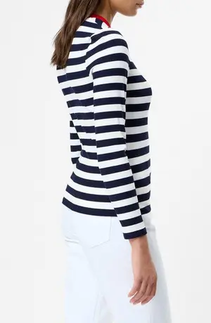 French Connection Esmae Stripe Rib Top