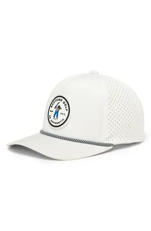 EASTSIDE GOLF 6 Pro Snapback Baseball Cap - Bright White