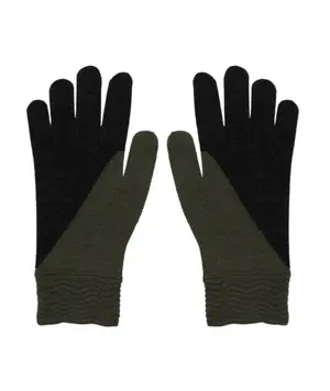 SEYMOURE Merino Wool Tech Gallery Colorblock Gloves - Heather Black/heather Agave