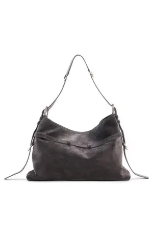 Givenchy Large Voyou Suede Shoulder Bag
