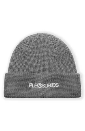 PLEASURES Zine Beanie Charcoal
