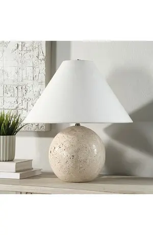 RENWIL Assen Travertine Table Lamp