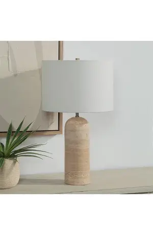 RENWIL Ixora Travertine Table Lamp