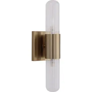 RENWIL Chiara 2-light Ribbed Wall Sconce