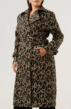 ESTELLE Shari -print Trench Coat
