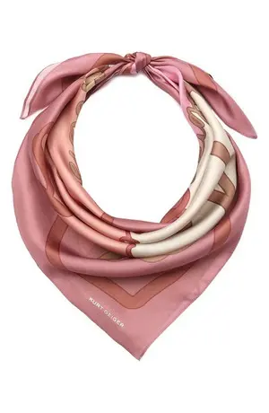 Kurt Geiger Script Silk Square Scarf