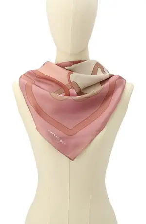 Kurt Geiger Script Silk Square Scarf