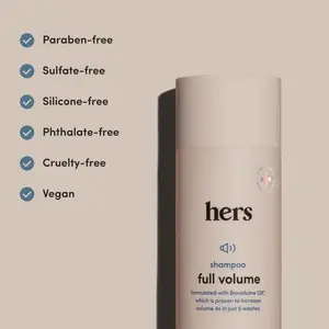 HIMS & HERS Full Volume Shampoo Volumizing, Shine Enhancing