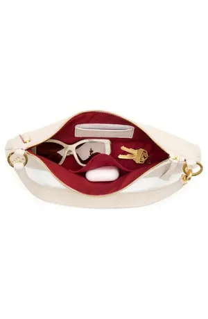HAMMITT Medium Kyle Leather Shoulder Bag - Calla Lily White/brushed Gold