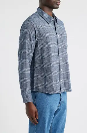 CORRIDOR Ocean Parkway Cotton Blend Button-up Shirt