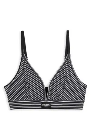 TOMBOYX Rib Triangle Bralette - Icy Stripe