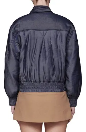 Avec Les Filles Tie Neck Bomber Jacket