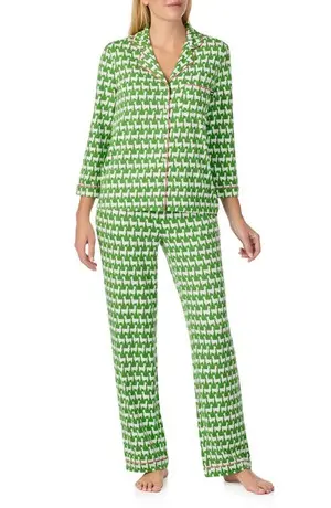 Kate Spade New York Print Pajamas - Green Print