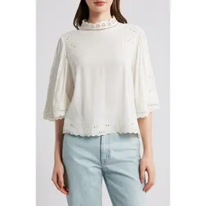 Farm Rio Mock Neck Blouses