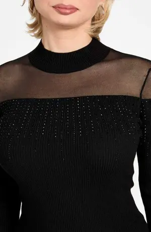 Guess Jeena Illusion Neck Sweater
