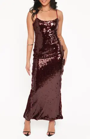 PETAL & PUP Orlena Sequin Maxi Dress