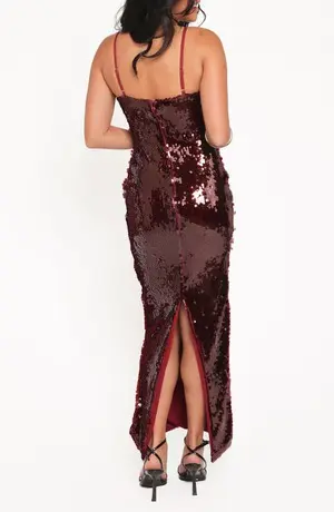 PETAL & PUP Orlena Sequin Maxi Dress
