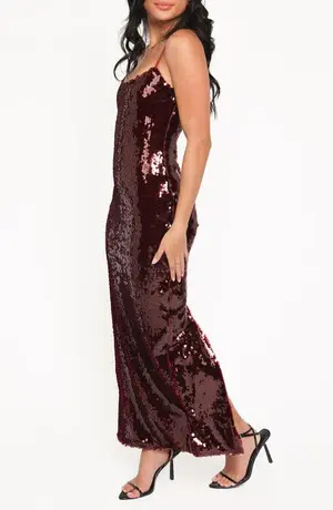 PETAL & PUP Orlena Sequin Maxi Dress