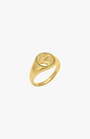 SEREIA OFFICIAL Audrey Signet Ring - Yellow Gold