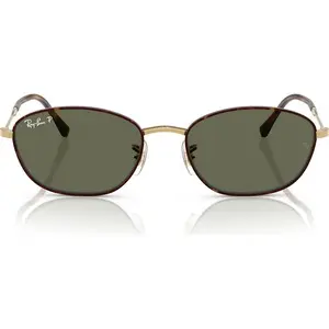 Ray-ban Irregular Polarized Sunglasses - Green Grad