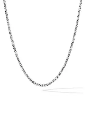 VINCERO Wheat Chain Necklace - Silver