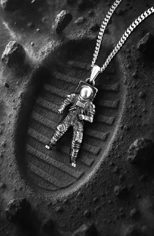 VINCERO Astronaut Pendant Necklace