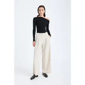 MONLICIA Liora Double Pleated Palazzo Trousers