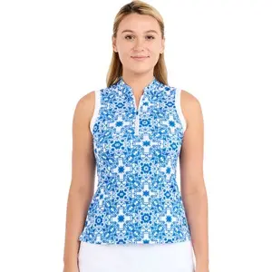SOFIBELLA Sleeveless Golf Polo