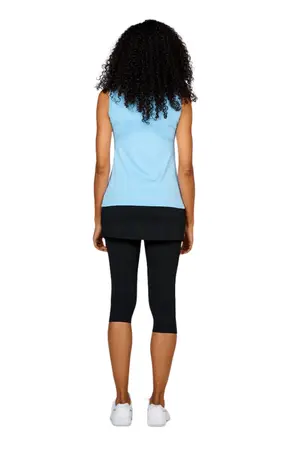 SOFIBELLA Sleeveless Tennis Shirt - Cloud