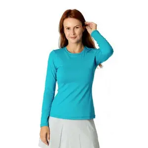 SOFIBELLA Uv Colors Long Sleeve Tennis Shirt - Surfer